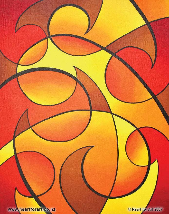 KORU COMPANIONS Painting Tutorial I Heart for Art