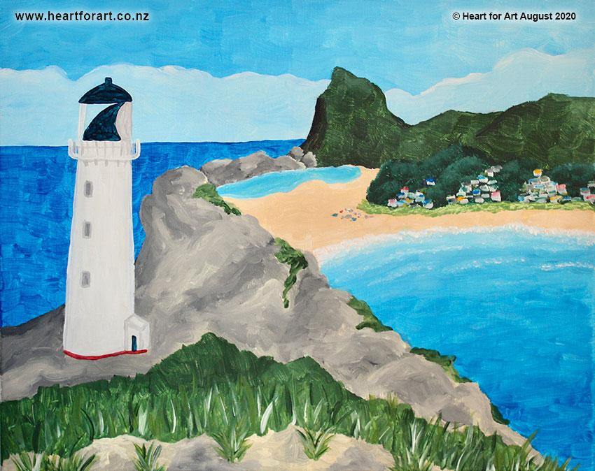 CASTLEPOINT Painting Tutorial I Heart for Art